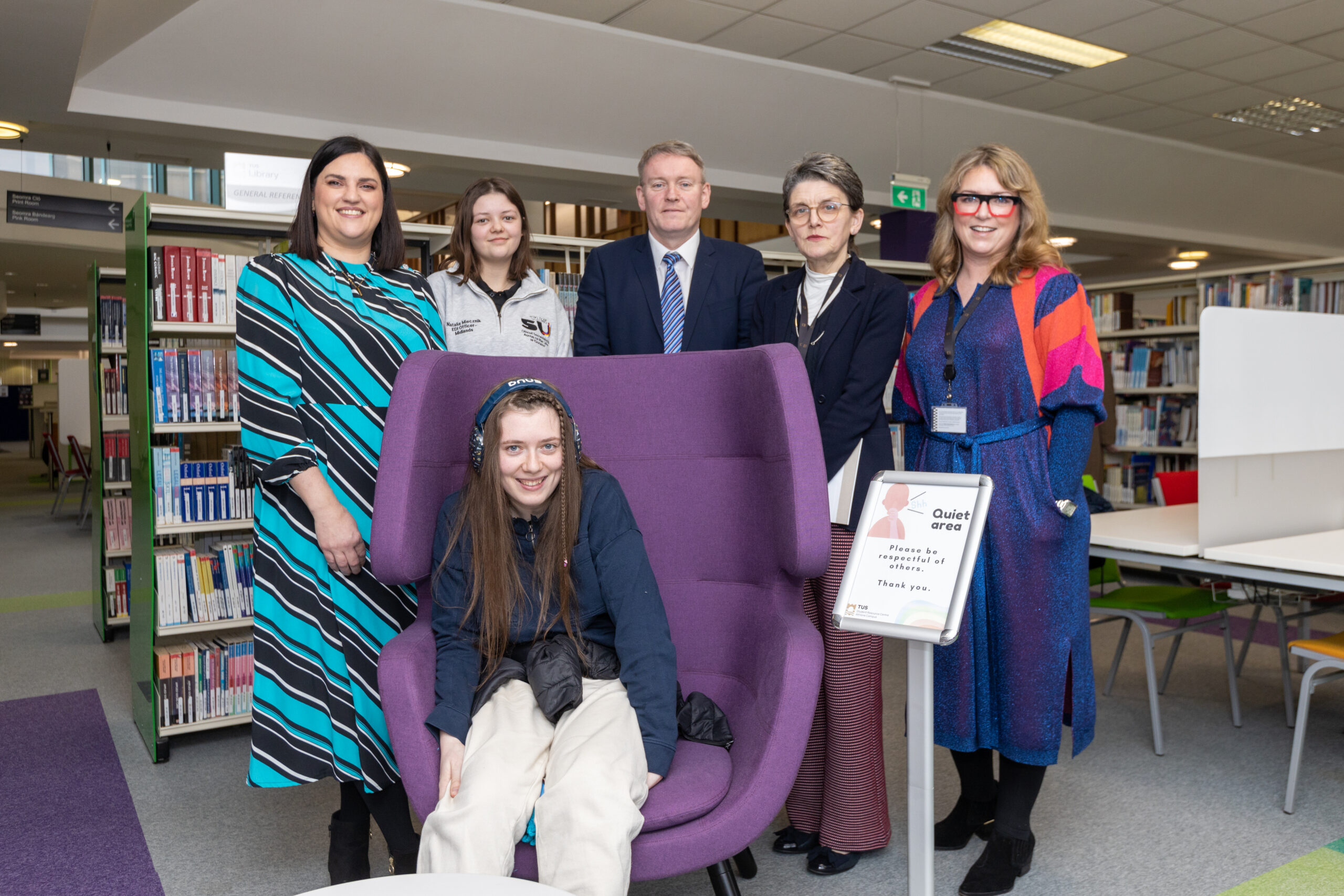 Chair of Dáil Committee on Autism Visits TUS to Launch Quiet Spaces for ...