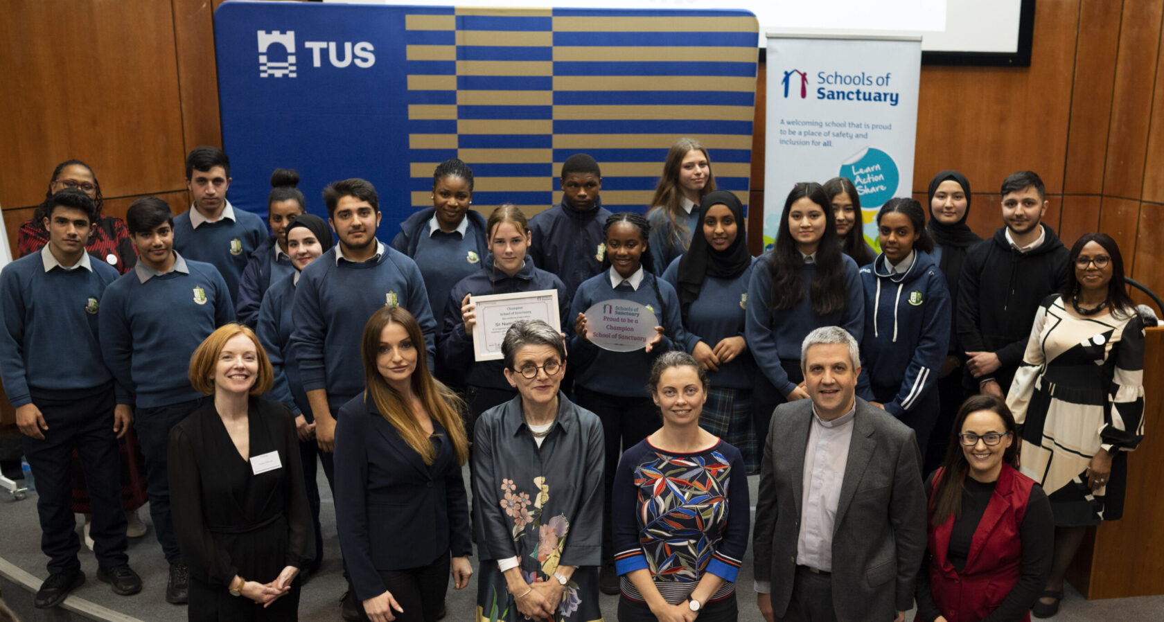 Three Local Secondary Schools Awarded Champion School of Sanctuary Designation at TUS Ceremony - TUS