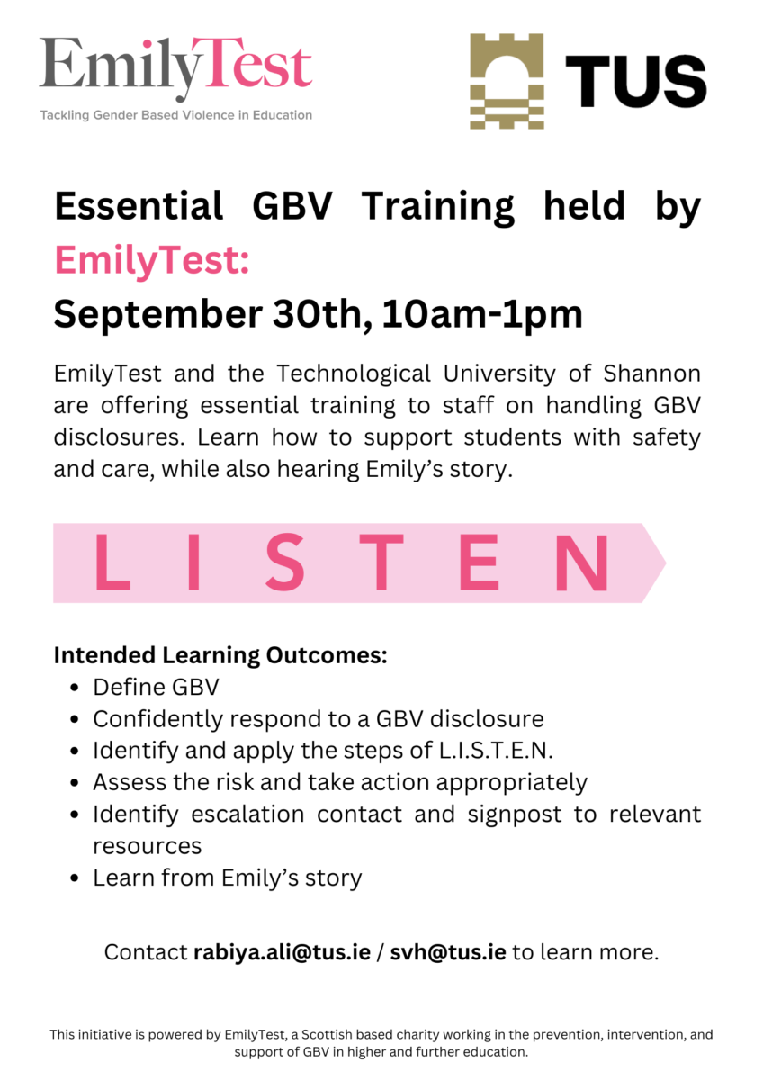 Education, Training and Events - TUS